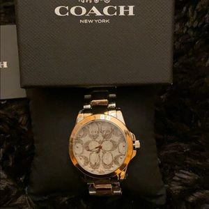 Coach Accessories | Watch Brown Monogram Leather Band | Poshmark